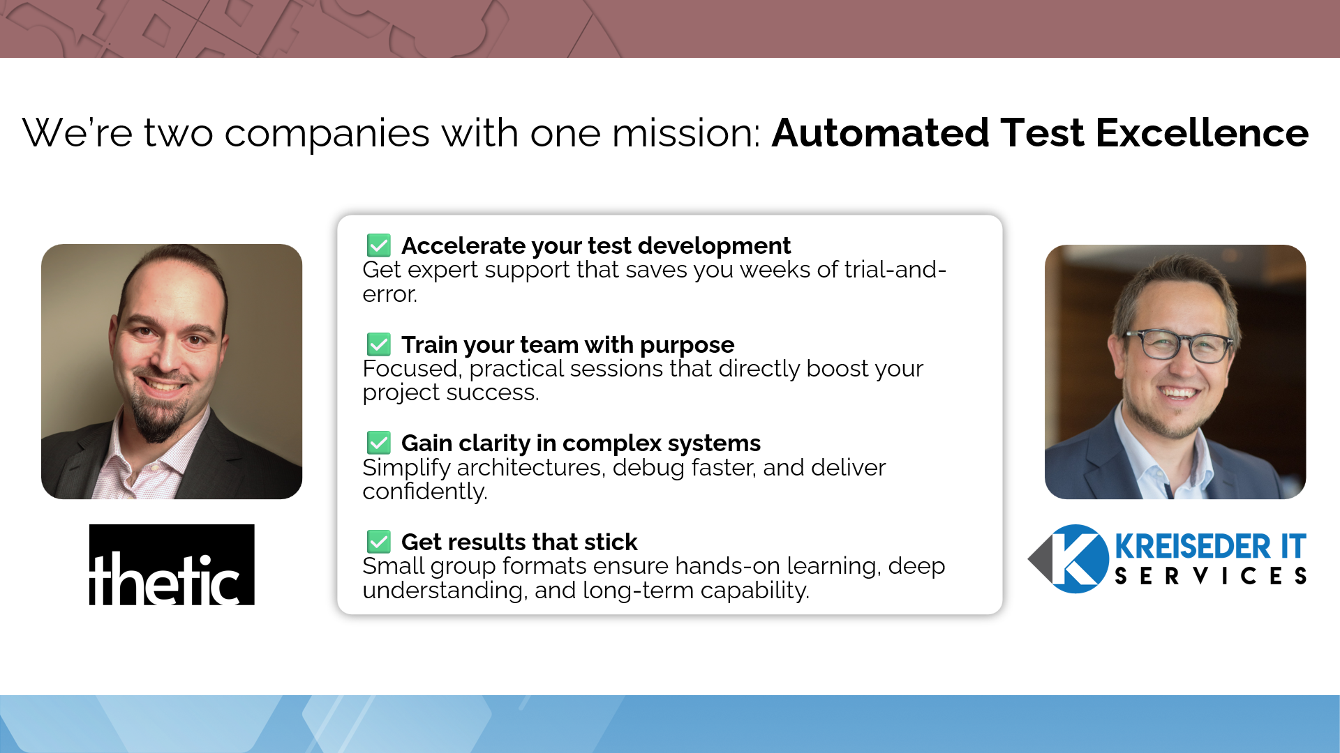 Automated Test Excellence - Kreiseder IT Services